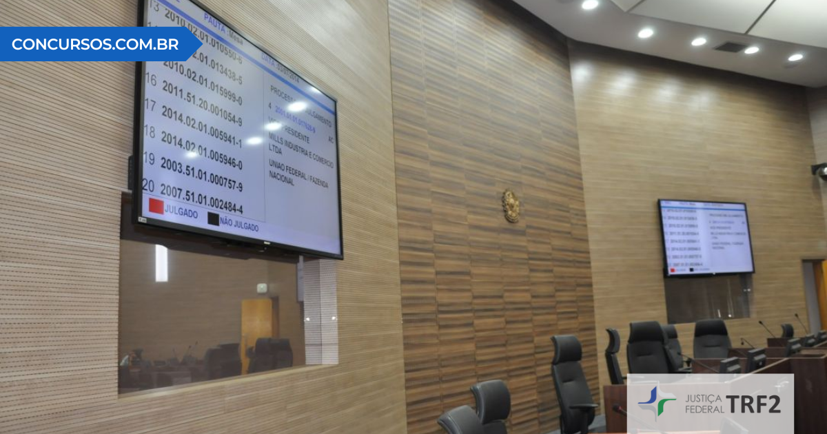 Concurso TRF2: divulgado cronograma das próximas etapas
